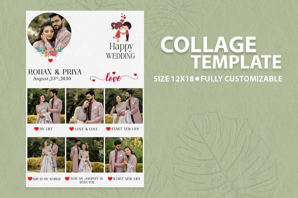 12x18 Collage Design Psd | Collage Psd Download