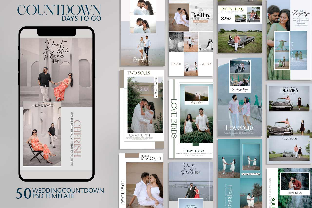 Wedding Countdown Instagram Story PSD
