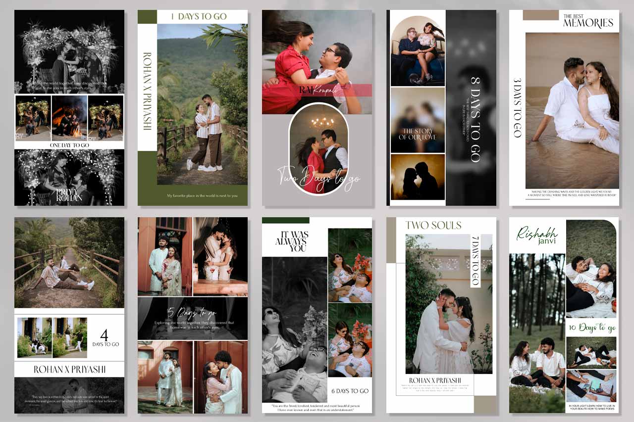 Wedding Countdown Instagram Story PSD